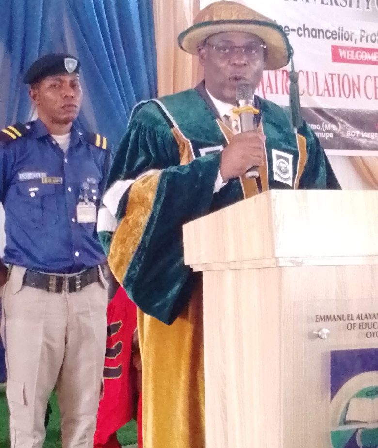 Emmanuel Alayande University of Education VC Urges New Students to ...